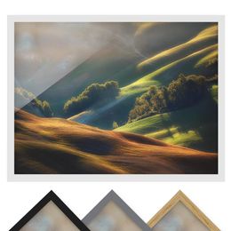 Natur & Landschaft Bild mit Rahmen Toskana am Morgen
