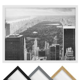 Architektur & Skyline Bild mit Rahmen Blick &uuml;ber den Central Park II