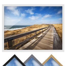Natur & Landschaft Bild mit Rahmen Nordseespaziergang