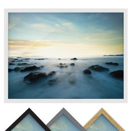 Natur & Landschaft Bild mit Rahmen Sonnenuntergang &uuml;ber dem Ozean