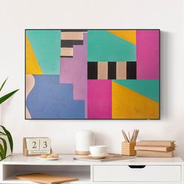 Akustik-Wechselbild Big Bold Color Block Concrete