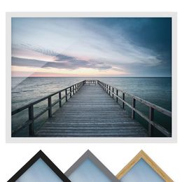 Natur & Landschaft Bild mit Rahmen Steg Promenade