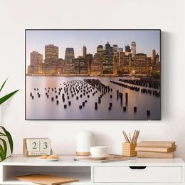 Akustik-Wechselbild Blick auf Manhattan Skyline