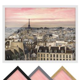 Architektur & Skyline Bild mit Rahmen Paris hautnah
