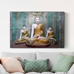 Akustik-Wechselbild Buddha Statuen