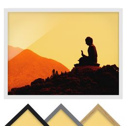Spirituelles Bild mit Rahmen Resting Buddha