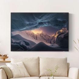 Akustik-Wechselbild Blick aus dem Gletscher