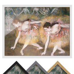 Kunstdruck mit Rahmen Edgar Degas - Verbeugende Ballerinen