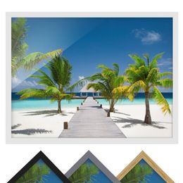Natur & Landschaft Bild mit Rahmen Catwalk to Paradise