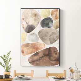 Akustik-Wechselbild Versteinertes Aquarell Mosaik