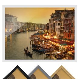 Architektur & Skyline Bild mit Rahmen Gro&szlig;er Kanal von Venedig