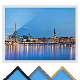 Architektur & Skyline Bild mit Rahmen Hamburg Skyline
