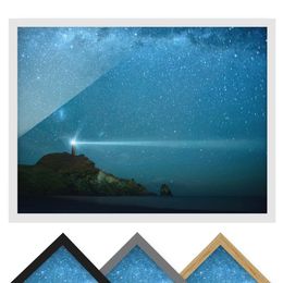 Natur & Landschaft Bild mit Rahmen Leuchtturm