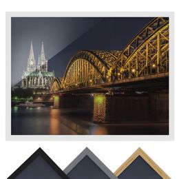 Architektur & Skyline Bild mit Rahmen K&ouml;lner Dom