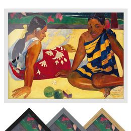 Kunstdruck mit Rahmen Paul Gauguin - Frauen von Tahiti