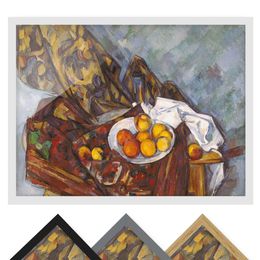 Kunstdruck mit Rahmen Paul C&eacute;zanne - Stillleben Fr&uuml;chte