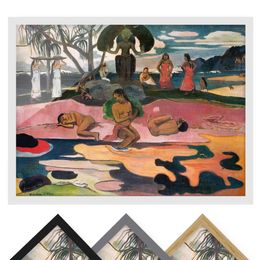 Kunstdruck mit Rahmen Paul Gauguin - Gottestag