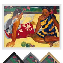 Kunstdruck mit Rahmen Paul Gauguin - Frauen von Tahiti
