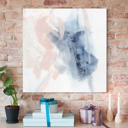 Leinwandbild Abstrakt Indigo & Rouge II
