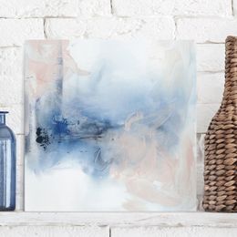 Leinwandbild Abstrakt Indigo & Rouge I