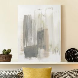 Bilderwelten Leinwandbild Abstrakte Malerei Ein Hauch von Pastell I - Leinwanddruck Hochformat - Wandbild S-XXL modernes Bild auf Leinwand Wohnzimmer