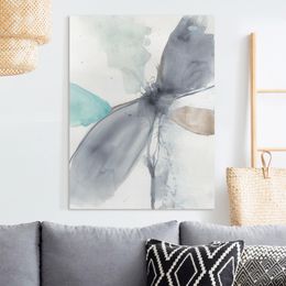 Bilderwelten Leinwandbild Abstrakte Malerei Libellentanz I - Leinwanddruck Hochformat - Wandbild S-XXL - moderne Bilder auf Leinwand Flur Wohnzimmer