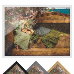 Bild mit Rahmen Sir Lawrence Alma-Tadema - Im Rosengarten
