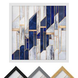 Bild mit Rahmen Geometrische Formen mit Gold