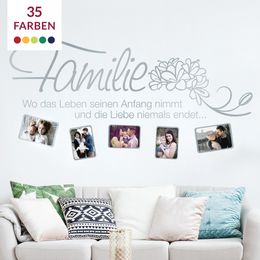 Bilderwelten Wandtattoo Familie Bilderrahmen