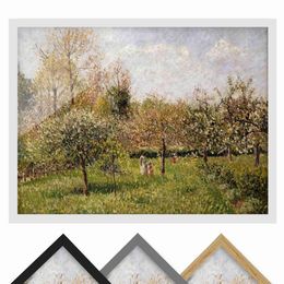 Bild mit Rahmen Camille Pissarro - Fr&uuml;hling in Eragny