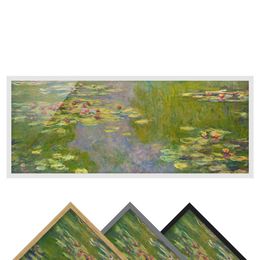 Bild mit Rahmen Claude Monet - Gr&uuml;ne Seerosen