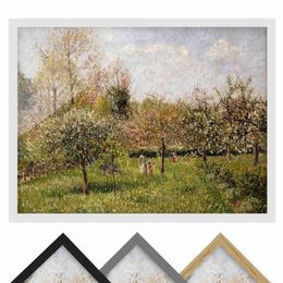 Bild mit Rahmen Camille Pissarro - Fr&uuml;hling in Eragny