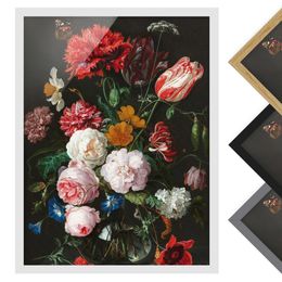 Bild mit Rahmen Jan Davidsz de Heem - Stillleben mit Blumen in einer Glasvase