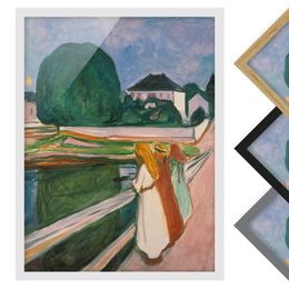Bild mit Rahmen Edvard Munch - Wei&szlig;e Nacht