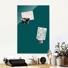 Bilderwelten Glasbild - Wandbilder aus Glas - Glasbilder inkl. Wandhalterung - Piniengrün