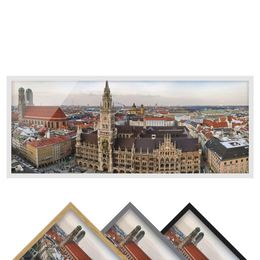 Architektur & Skyline Bild mit Rahmen City of Munich