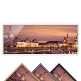 Architektur & Skyline Bild mit Rahmen Canalettoblick Dresden