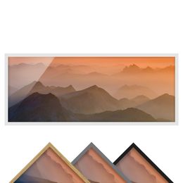Natur & Landschaft Bild mit Rahmen Blick von der Zugspitze