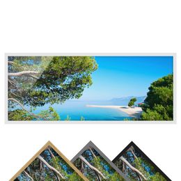 Strand Bild mit Rahmen Hidden Paradise