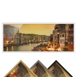 Architektur & Skyline Bild mit Rahmen Gro&szlig;er Kanal von Venedig