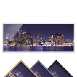 Architektur & Skyline Bild mit Rahmen Boston by Night