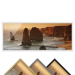 Strand Bild mit Rahmen Die zw&ouml;lf Apostel von Australien