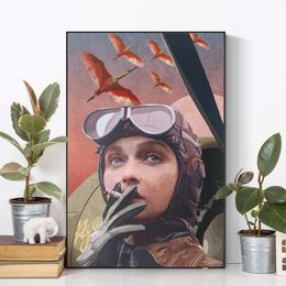 Akustik-Wechselbild Emel Tunaboylu - Vintage Pilotin