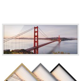 Architektur & Skyline Bild mit Rahmen Golden Gate Bridge in San Francisco