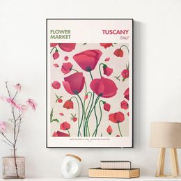 Akustik-Wechselbild Flower Market - Tuscany
