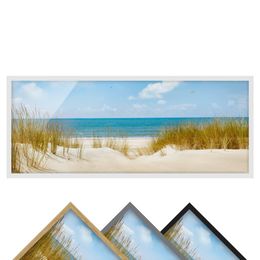 Strand Bild mit Rahmen Strand an der Nordsee
