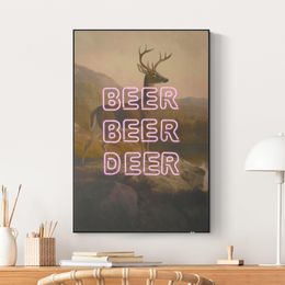 Akustik-Wechselbild Beer Beer Deer