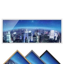Architektur & Skyline Bild mit Rahmen Illuminated New York
