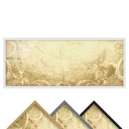 Muster & Textur Bild mit Rahmen Pergament mit Ornamentik