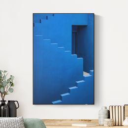 Akustik-Wechselbild Blaue Architektur